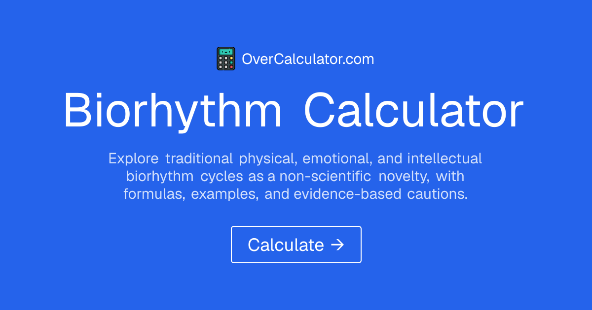 Biorhythm Calculator