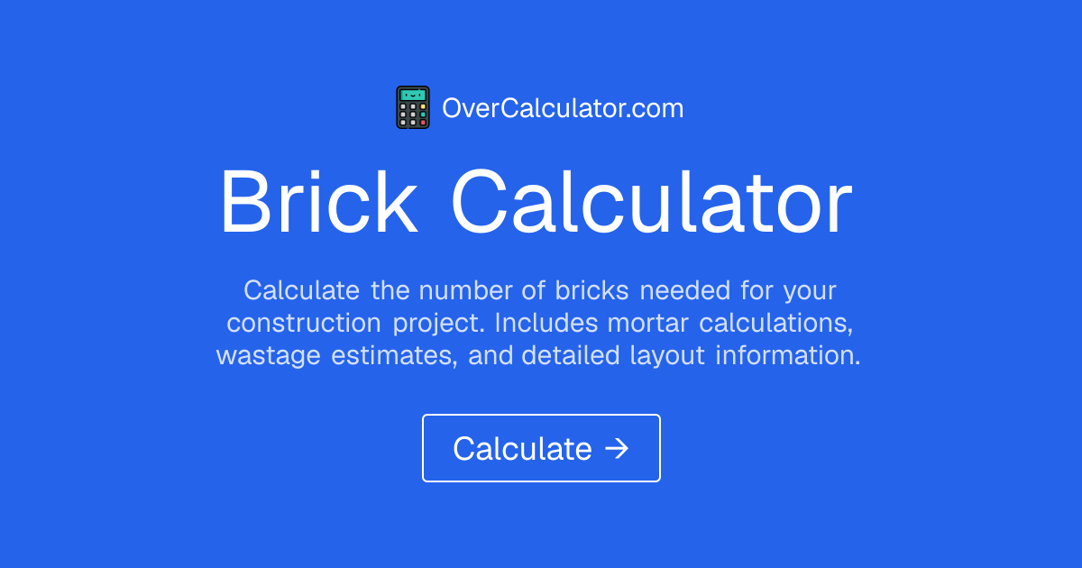 Brick Calculator