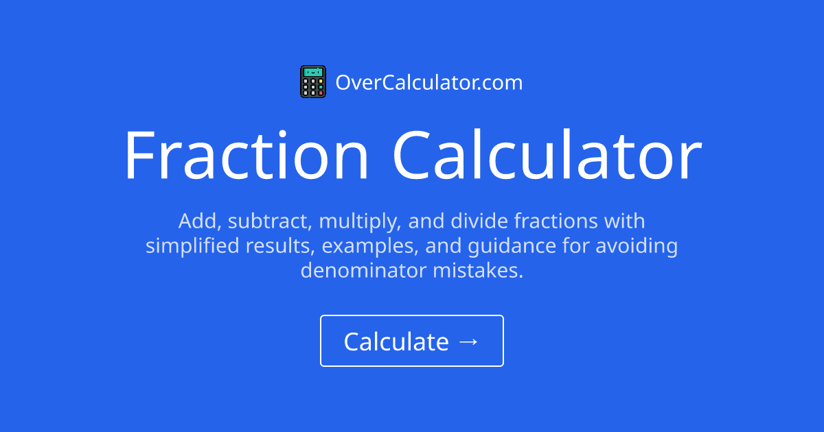 Fraction Calculator