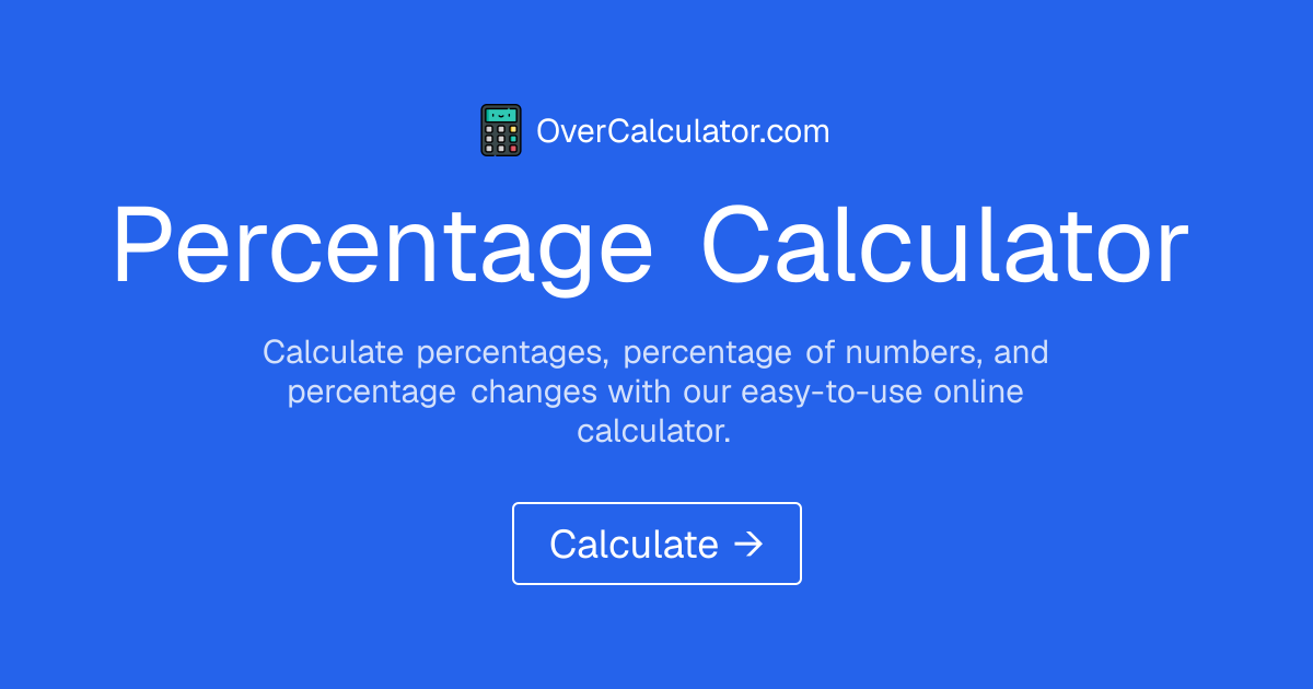 Percentage Calculator